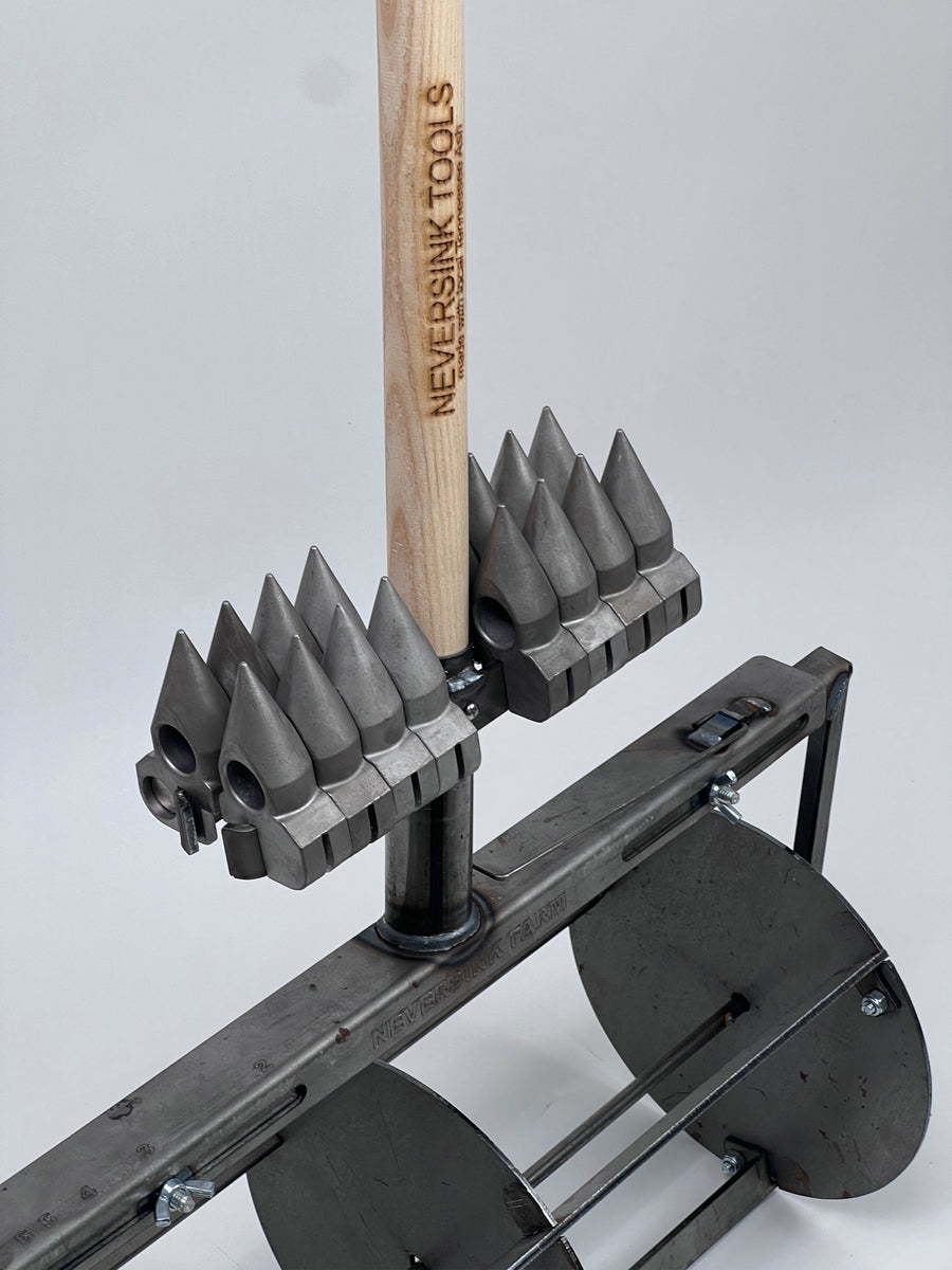 Gridder | Rolling Dibbler | Transplant Layout | Dibble – Neversink Tools