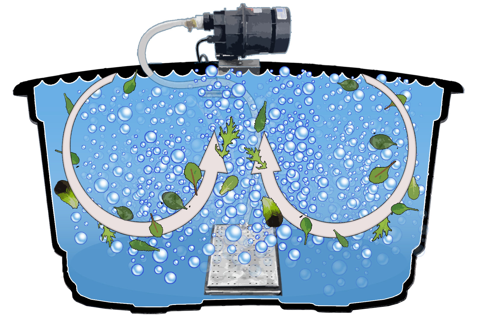 Greens Bubbler for Washing Leafy Veg at The Farm – Neversink Tools