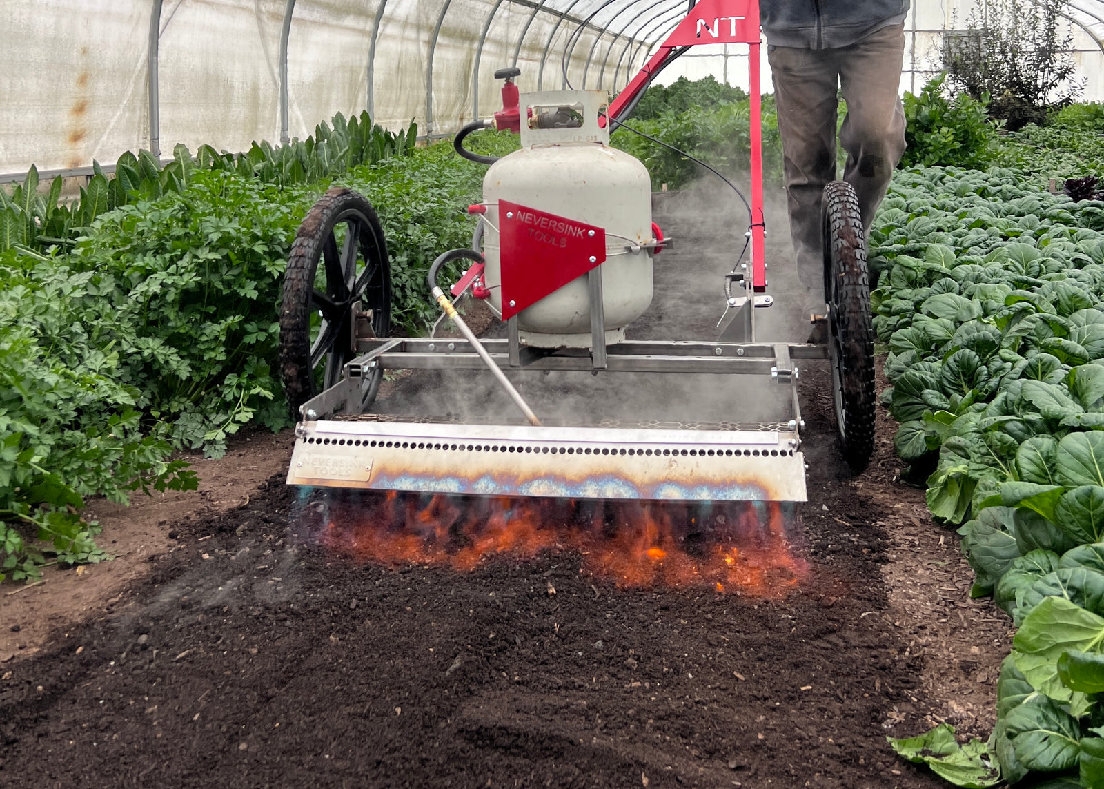 The Blaze Tank Mounted Flame Weeder – Neversink Tools